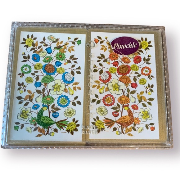 American Vintage | Games | Vintage Stancraft Pinochle Double Deck ...